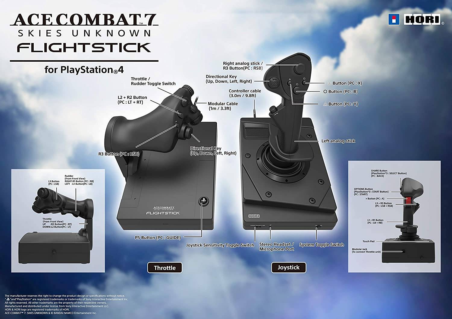Hori Ace Combat 7 Hotas Flight Stick