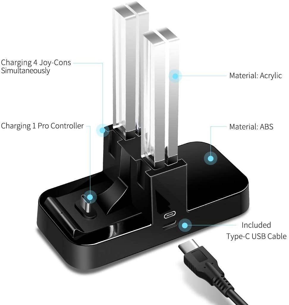 DOBE Joy-con & Pro Controller Charging Dock
