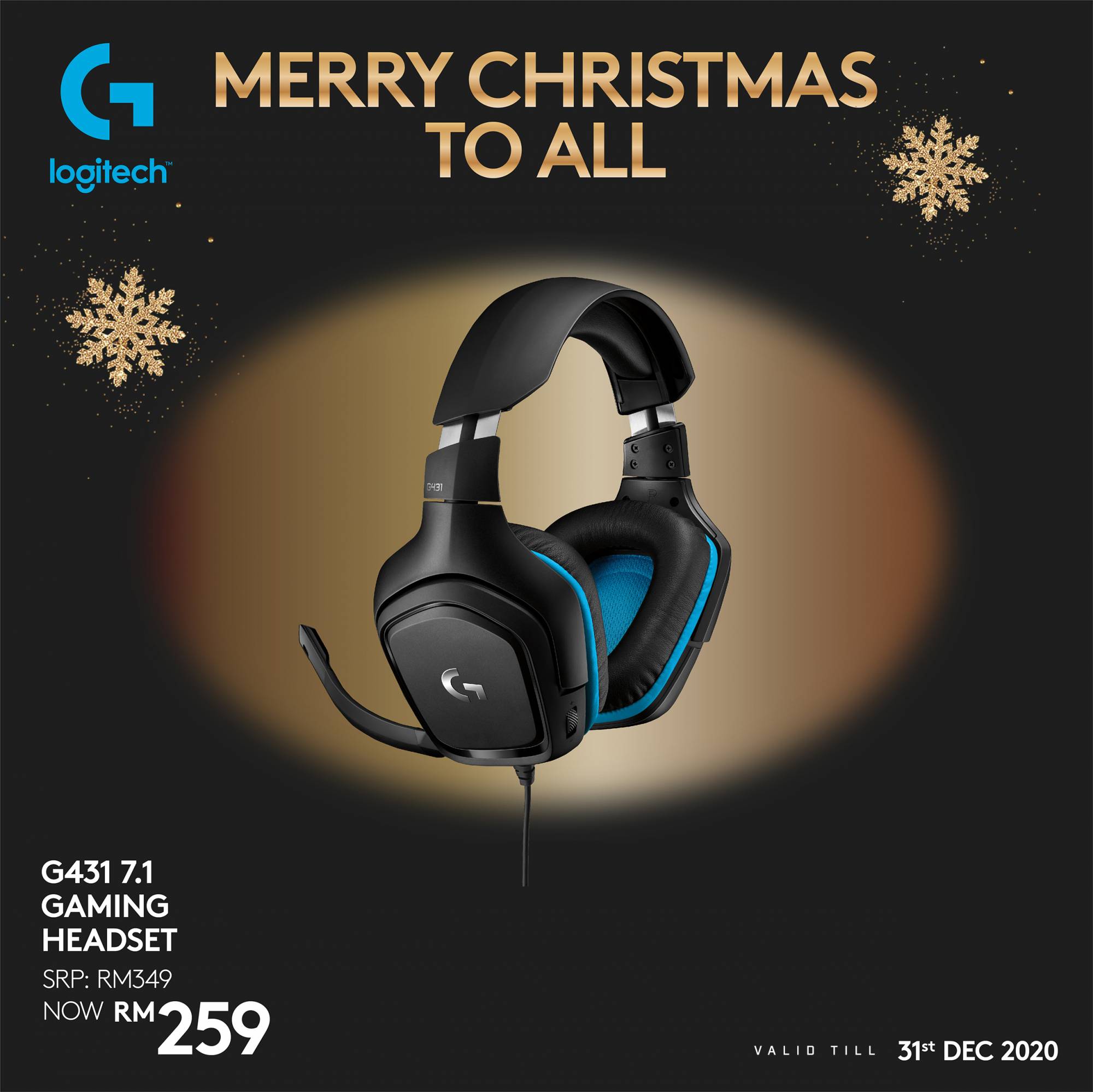 Logitech G431 7.1 Surround Gaming Headset