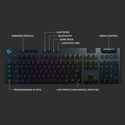 Logitech G913 GL Clicky Wireless RGB Gaming Keyboard