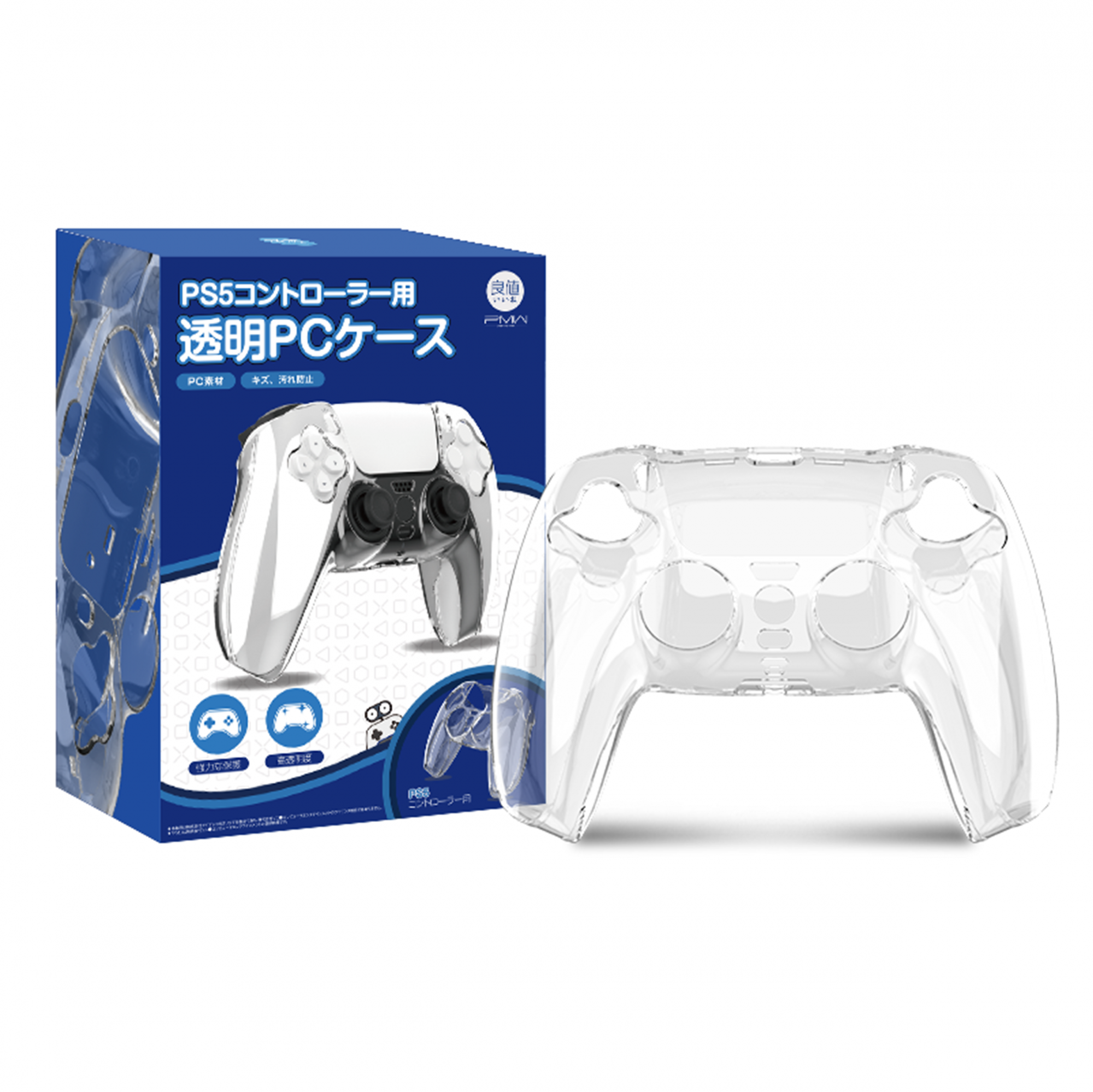 IINE L551 PC Transparent Cover for PS5 DUALSENSE Controller
