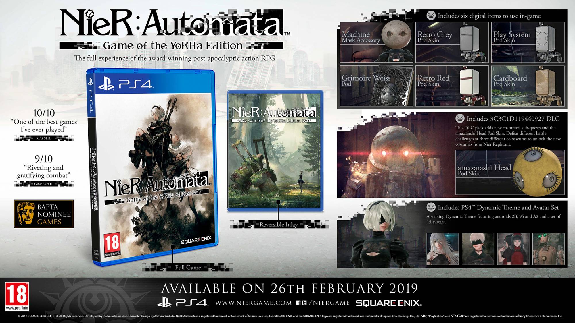 PS4 NieR: Automata Game of the YoRHa Edition [R2 Eng]