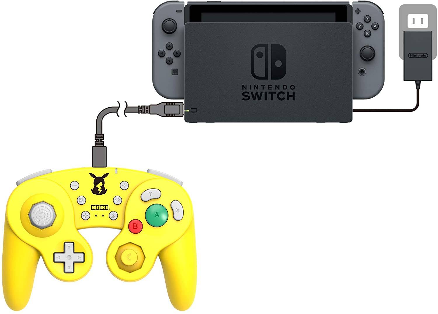 Hori Nintendo Switch Wireless Classic Controller - Pikachu