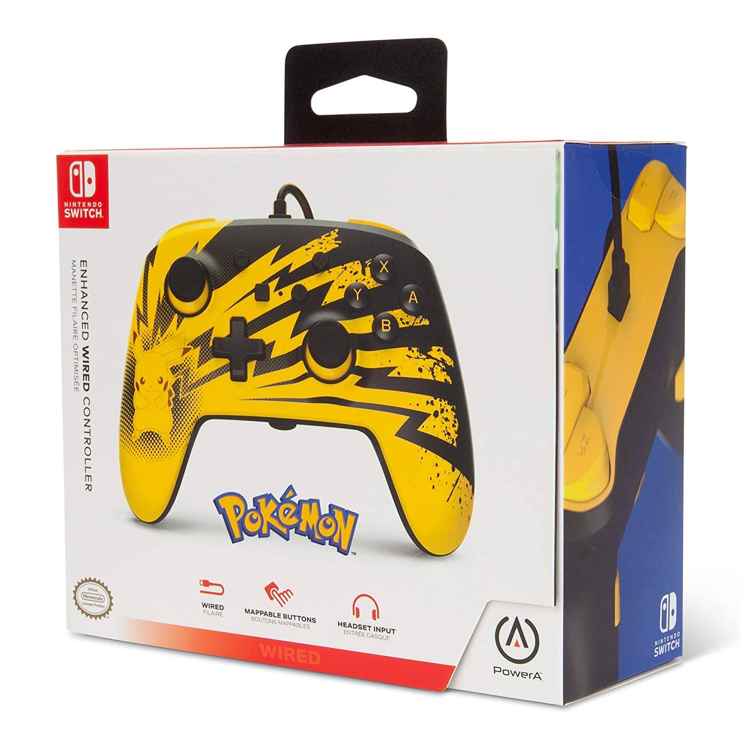 PowerA Nintendo Switch Enhanced Wired Controller - Pokémon Pikachu ...