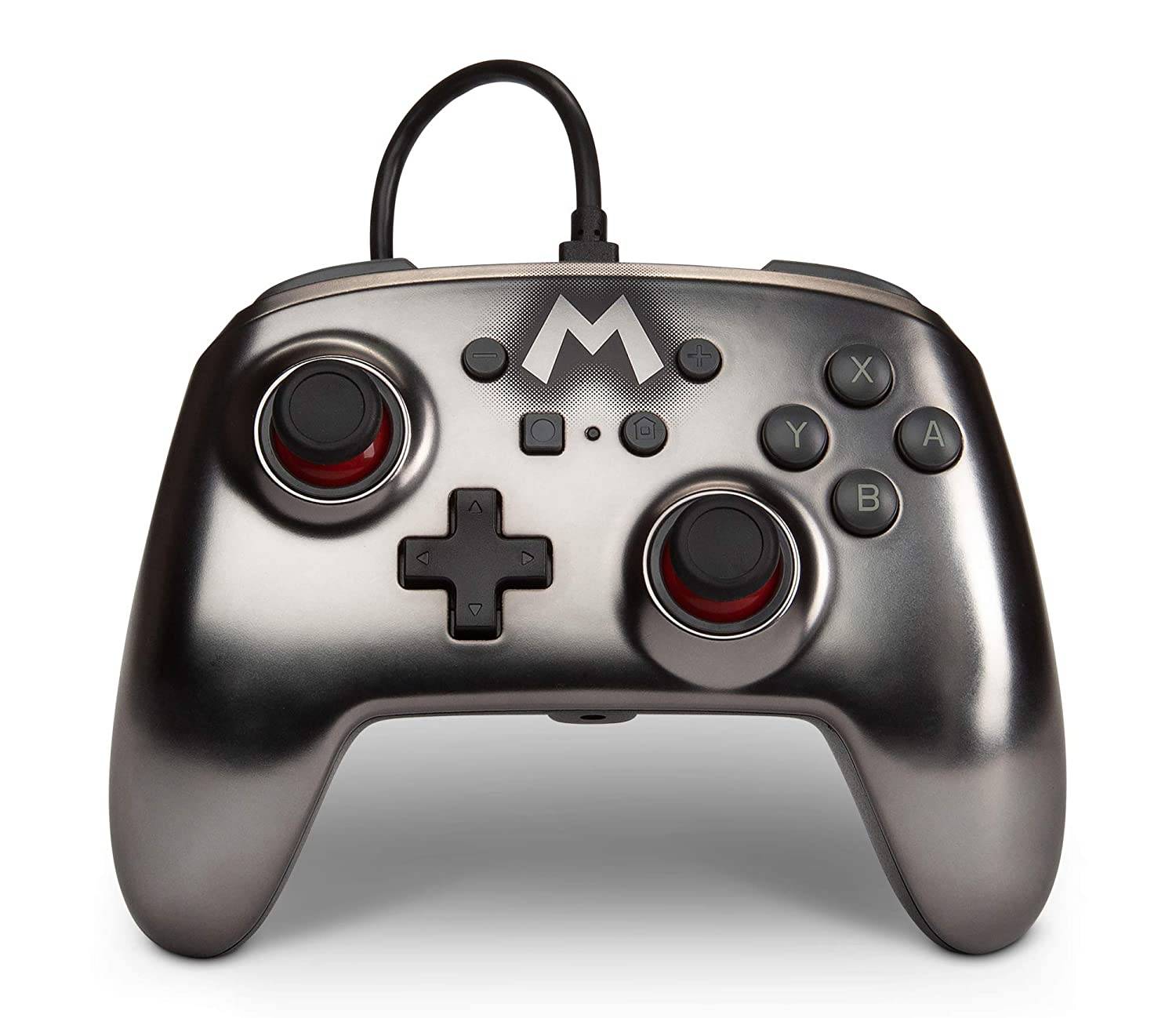 PowerA Nintendo Switch Enhanced Wired Controller - Mario Silver