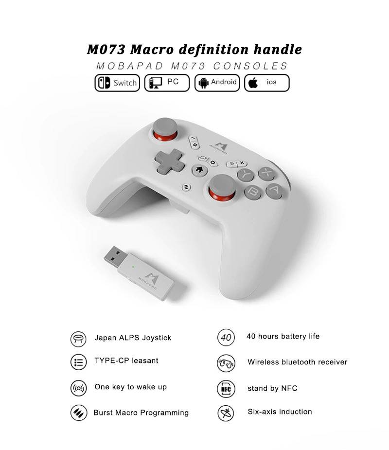 MOBAPAD M073 Bluetooth Wireless Game Controller for Switch/Lite/PC/IOS ...