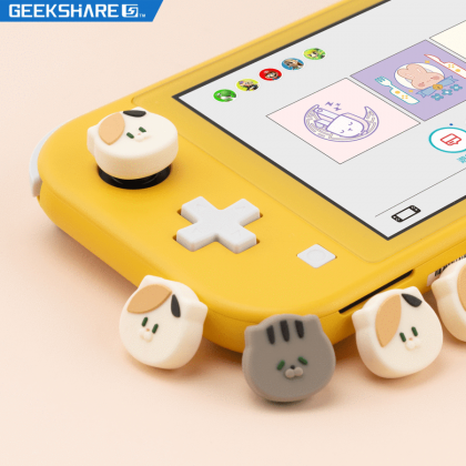 Geekshare Thumb Grip Switch & Switch Lite Fat Cat Shaped