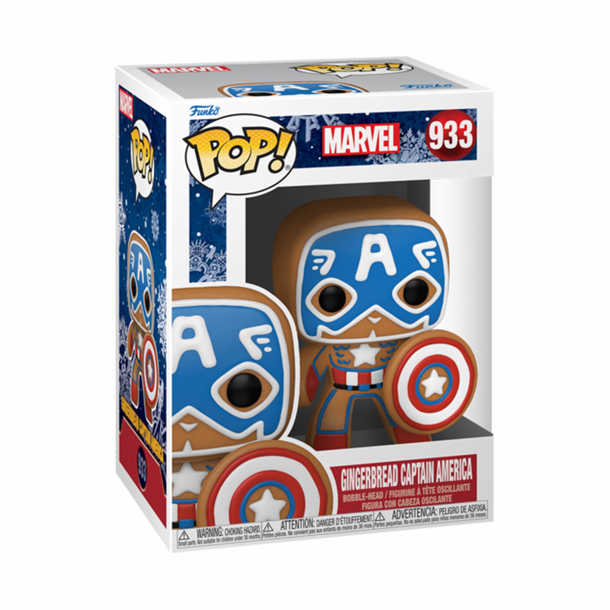 Funko POP! Marvel 933: Holiday - Gingerbread Captain America