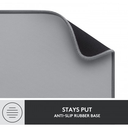 Logitech Studio Series Desk Mat - Mid Grey