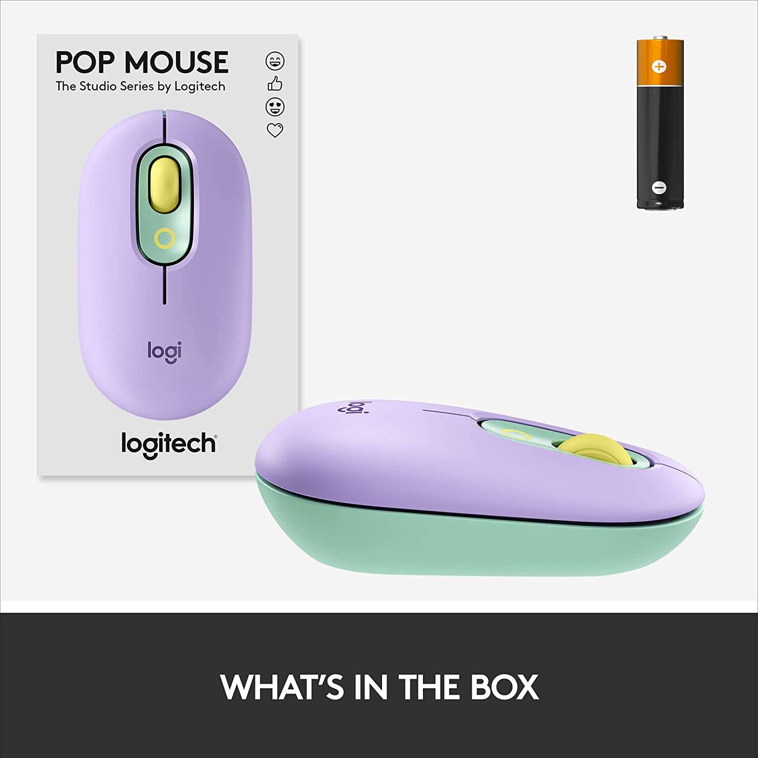 Logitech Studio Series POP Wireless Mouse - Daydream Purple