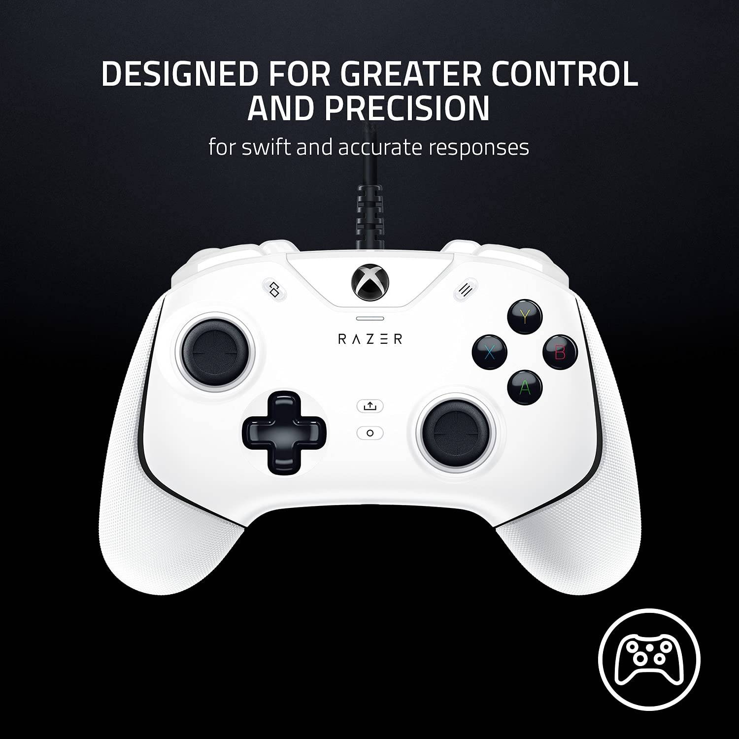 Razer Wolverine V2 Wired Gaming Controller for Xbox - Mercury White