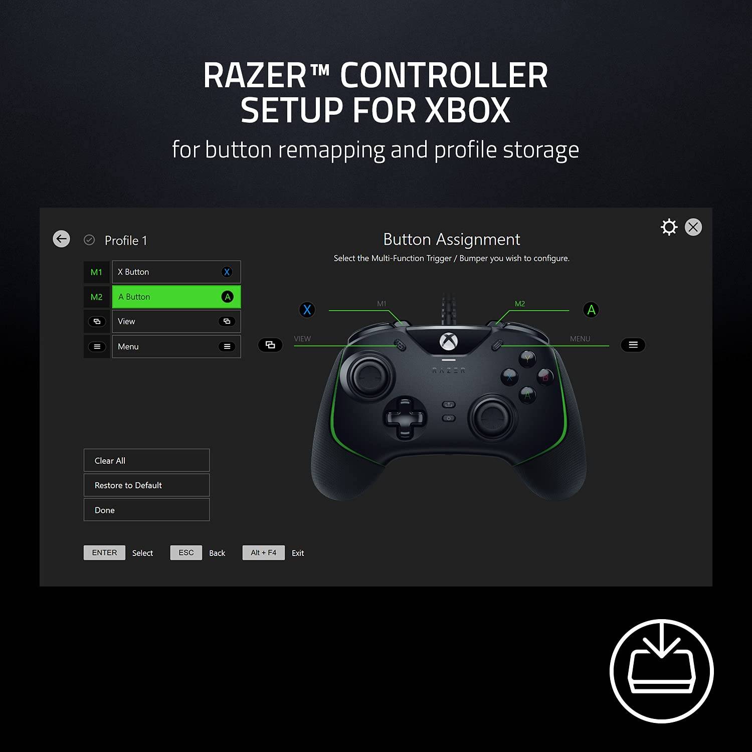 Razer Wolverine V2 Wired Gaming Controller for Xbox - Mercury White