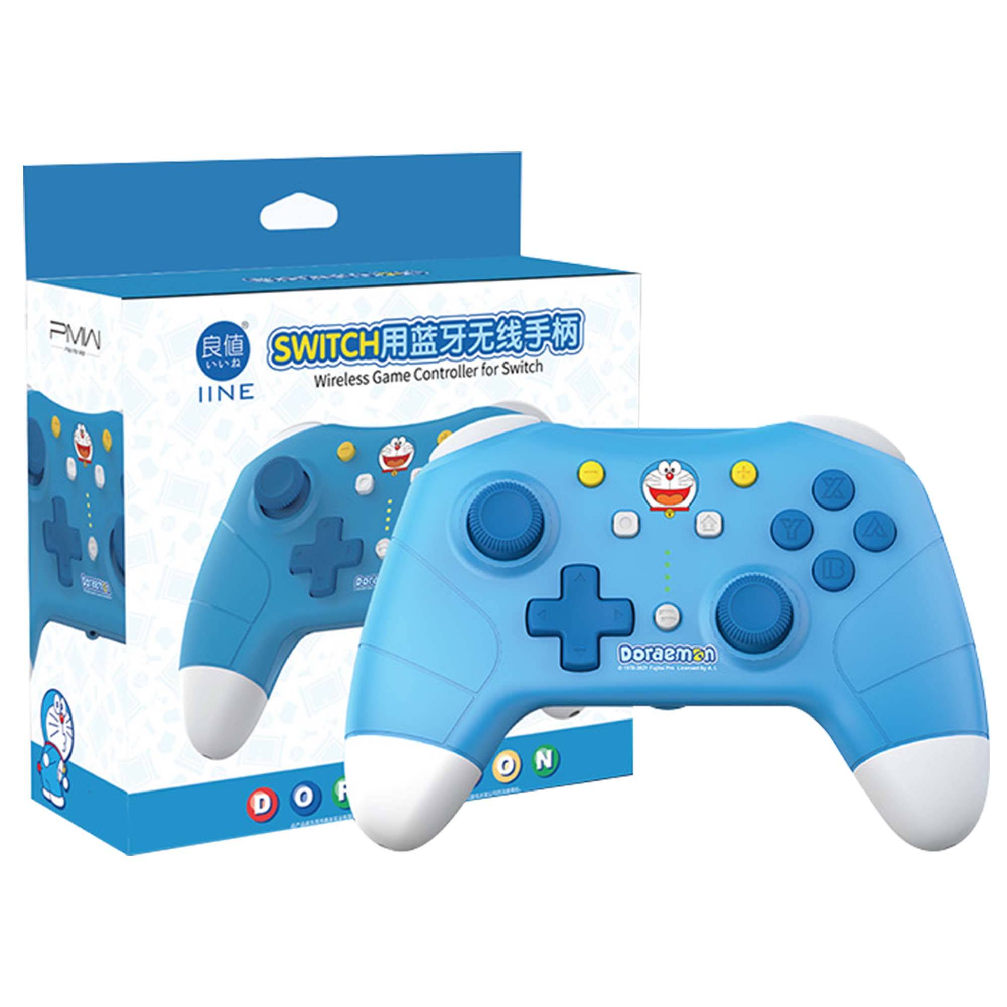 IINE L528 Wake Up + Audio Port Wireless Controller for Switch - Doraemon
