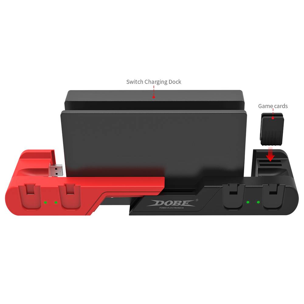 DOBE - Charging Dock for NSW V2 / OLED ( Red & Black ) TNS-0122B