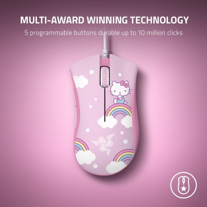 Razer DeathAdder Essential + Goliathus Mouse Mat Bundle - Hello Kitty ...