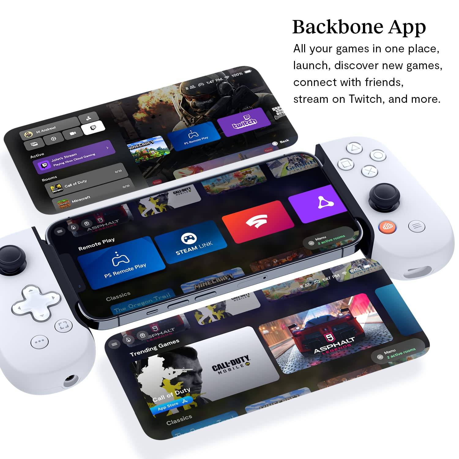 Backbone One PlayStation Edition for Android & iPhone 15 - USB-C (Gen 2)