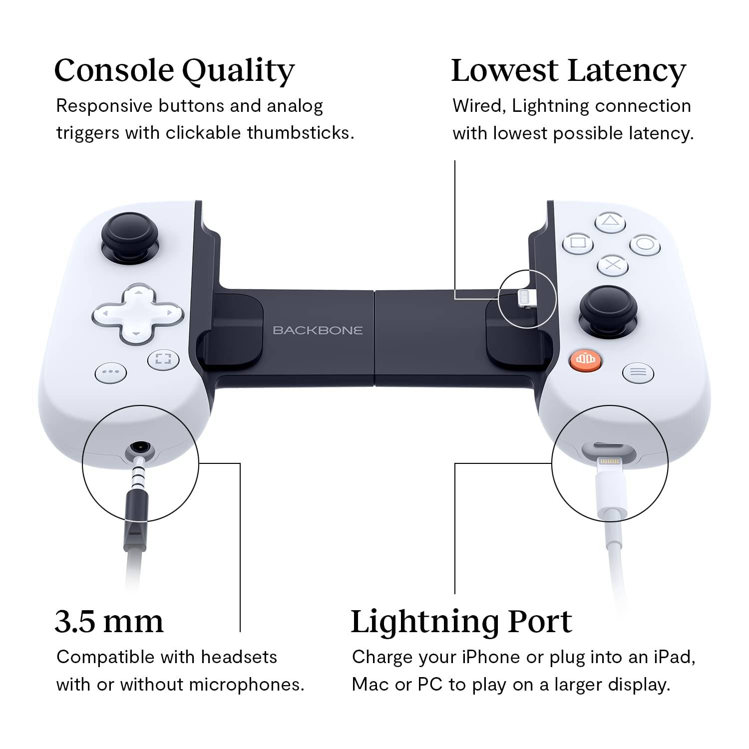 Backbone One PlayStation Edition for Android & iPhone 15 - USB-C (Gen 2)