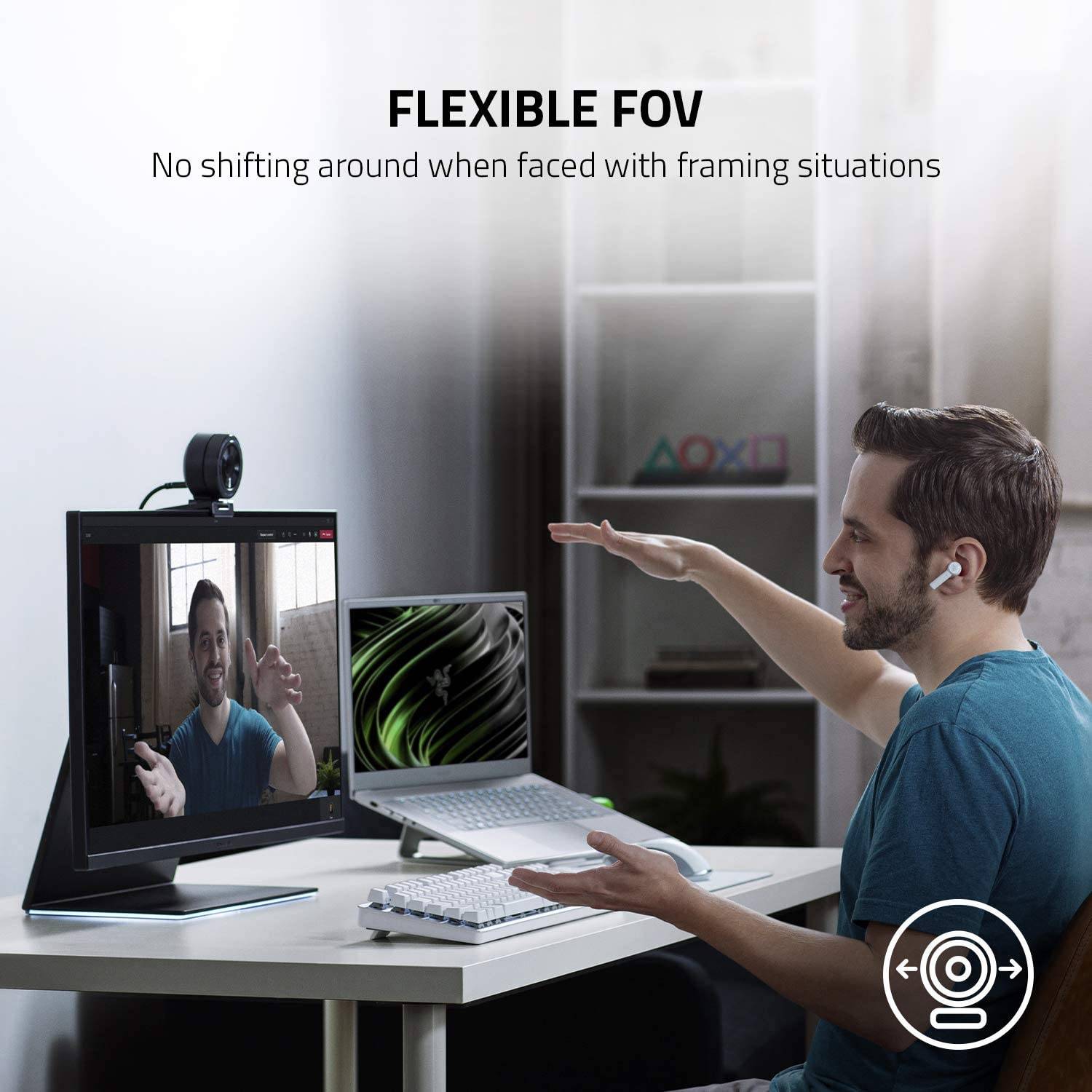 Razer Kiyo Pro USB Camera with High-Performance Adaptive Light Sensor