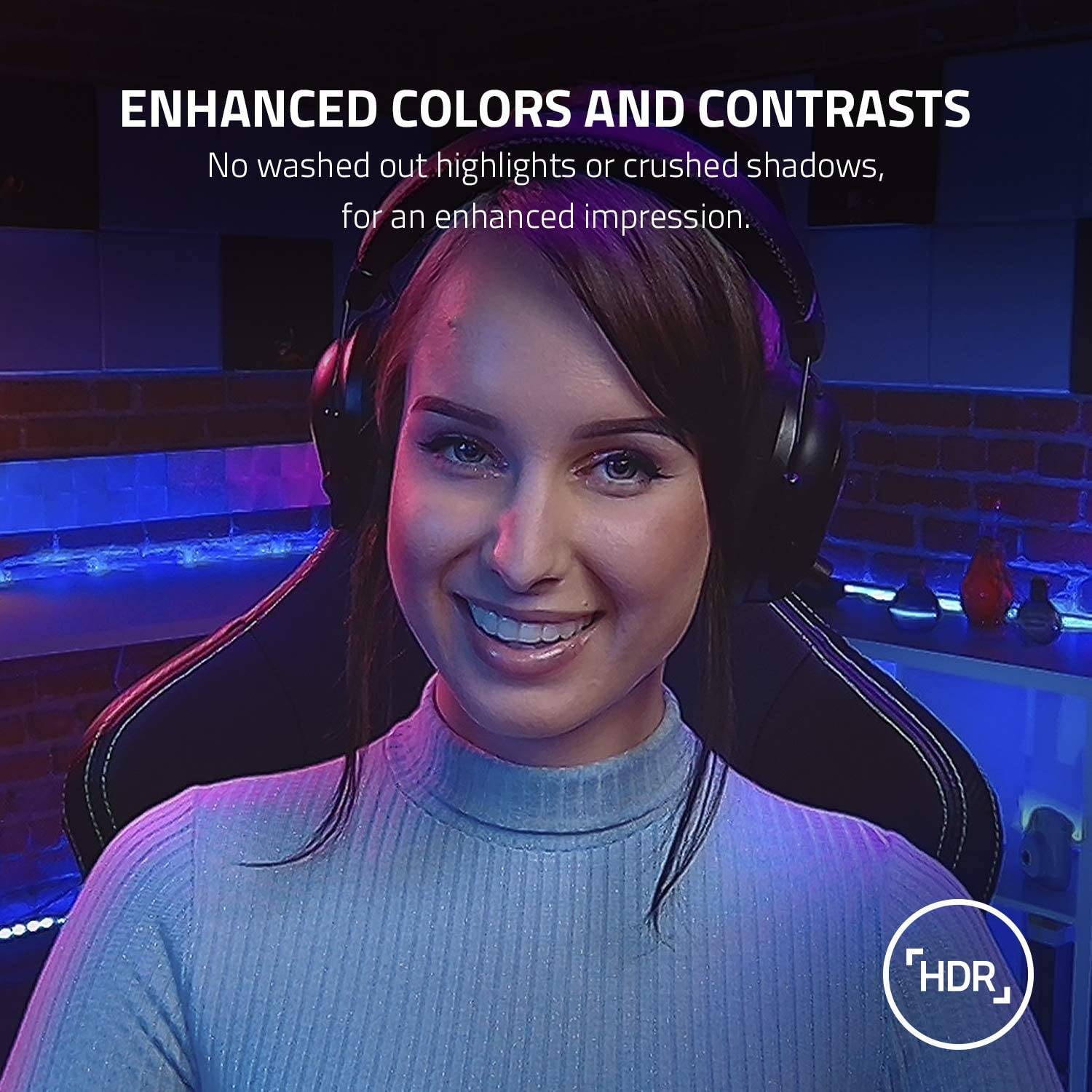 Razer Kiyo Pro USB Camera with High-Performance Adaptive Light Sensor