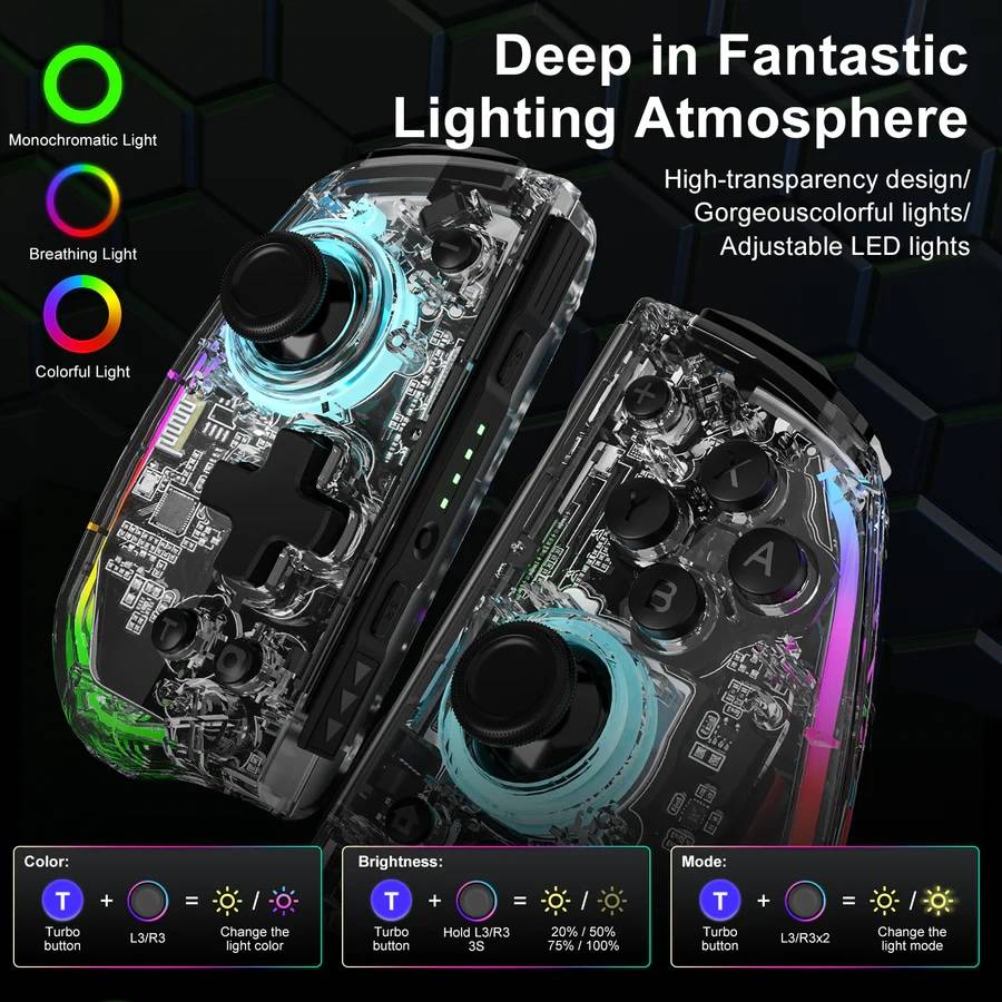 IINE L736 / L762 Elite-Plus Joy Pad for Switch [Transparent] / [Dark ...
