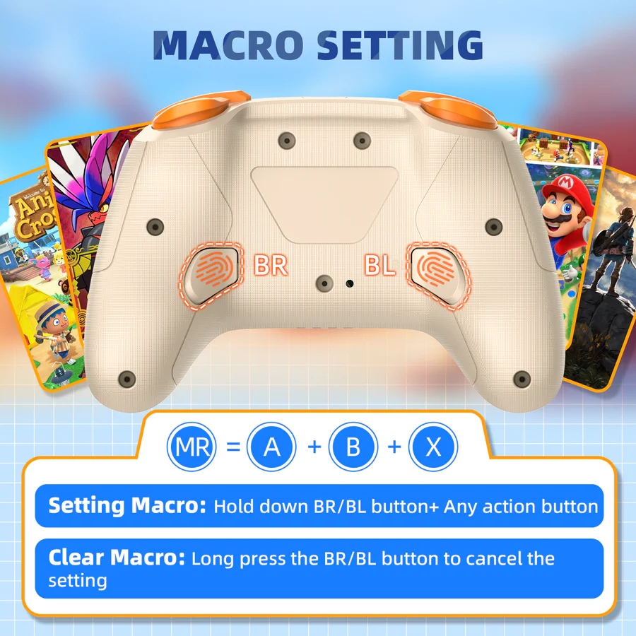 IINE Aurora Wireless Mechanical Pro Controller Gen-5 for Switch / Steam ...