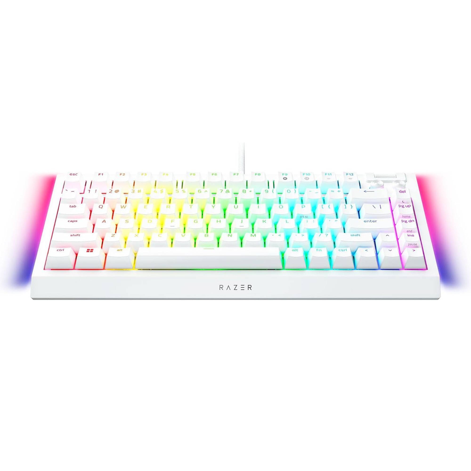 Razer BlackWidow V4 75% - US - White Hot-swappable Mechanical Gaming ...
