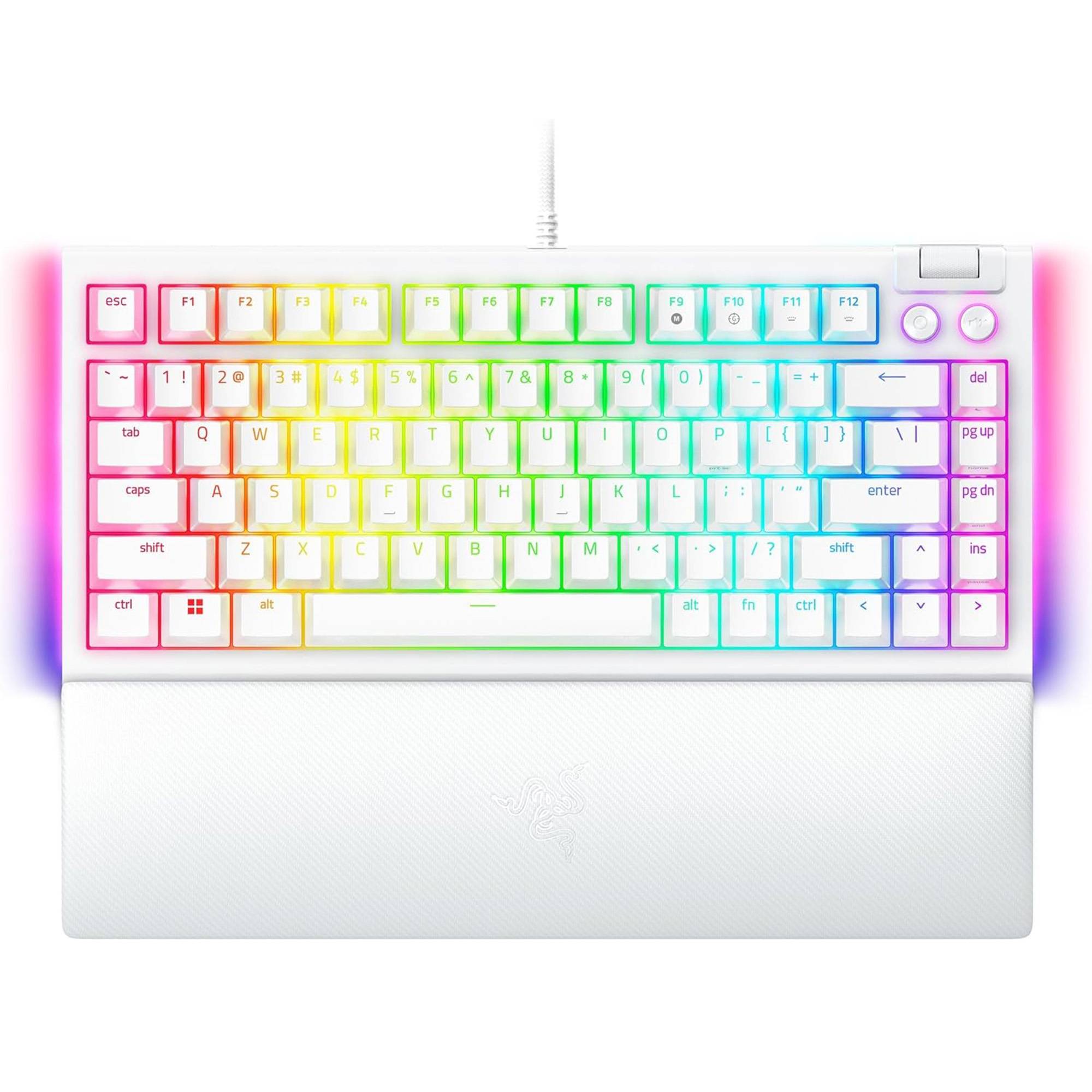 Razer BlackWidow V4 75% - US - White Hot-swappable Mechanical Gaming ...
