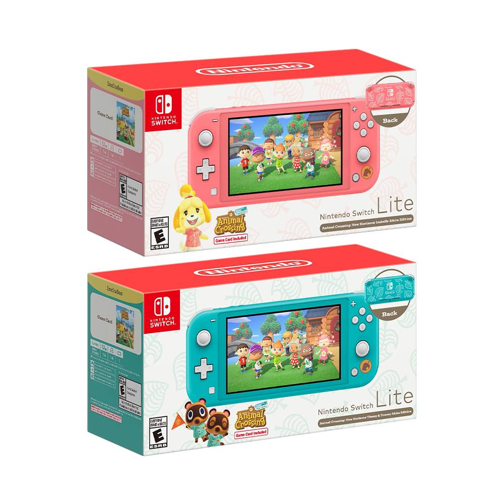 Nintendo Switch Lite - Animal Crossing: New Horizons Bundle (Game Included)