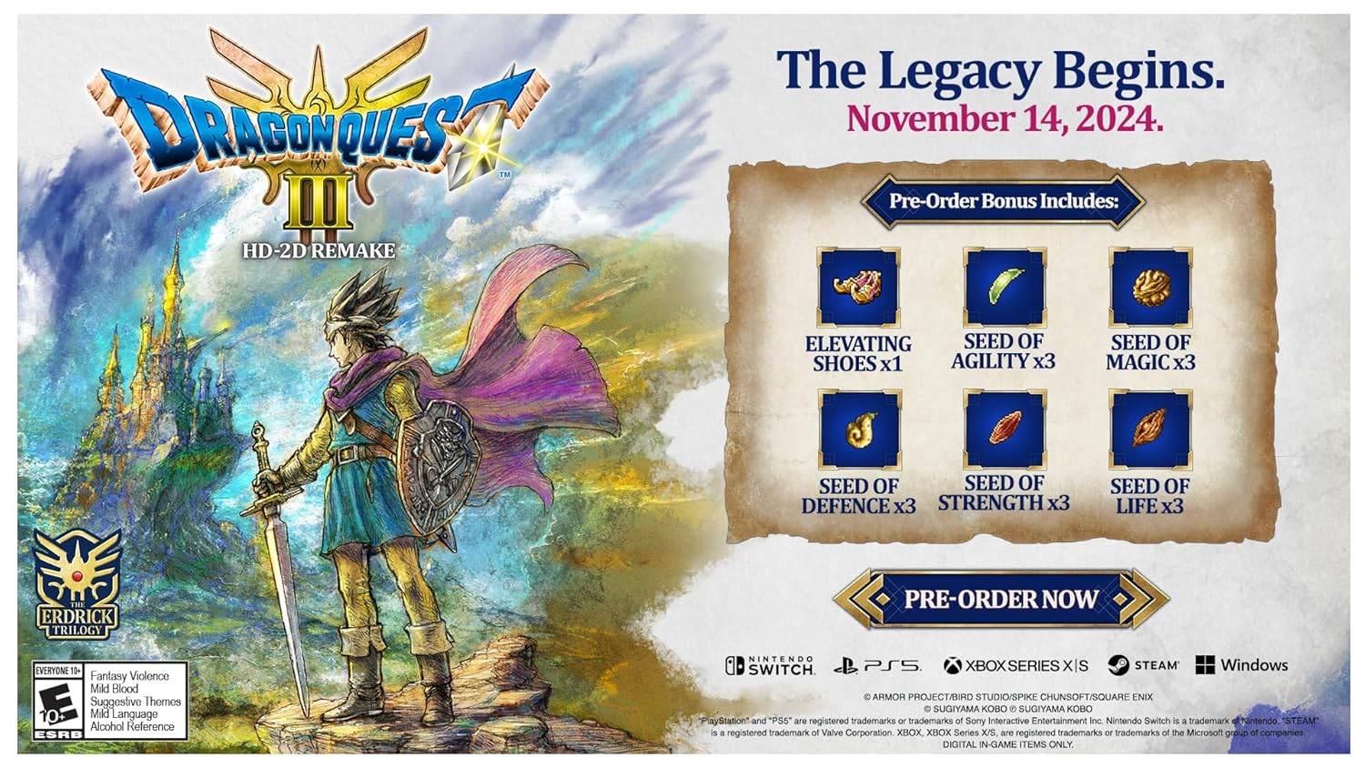 PS5 DRAGON QUEST III HD-2D Remake [R3 Eng & Chi]