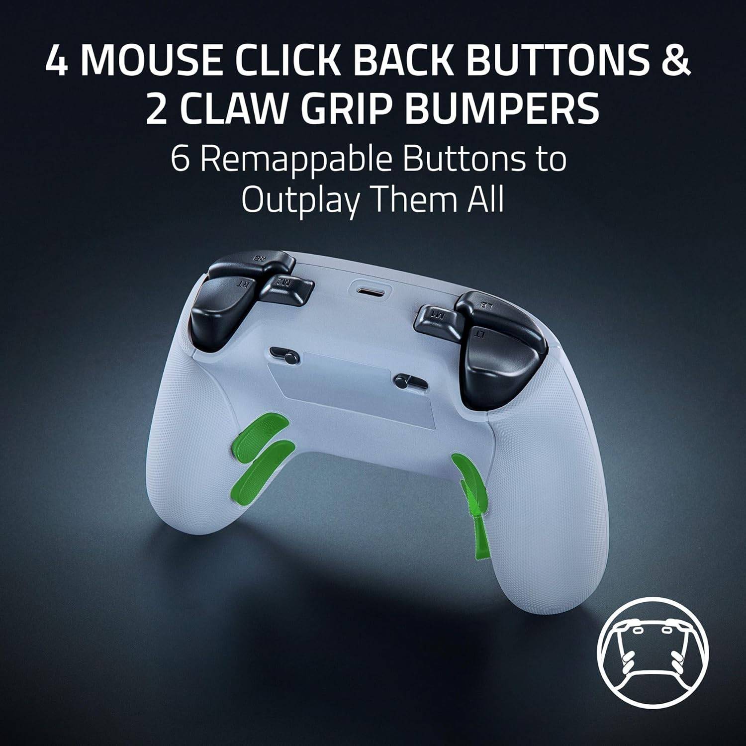 Razer Wolverine V3 Pro White Edition Wireless Esports Gaming Controller ...