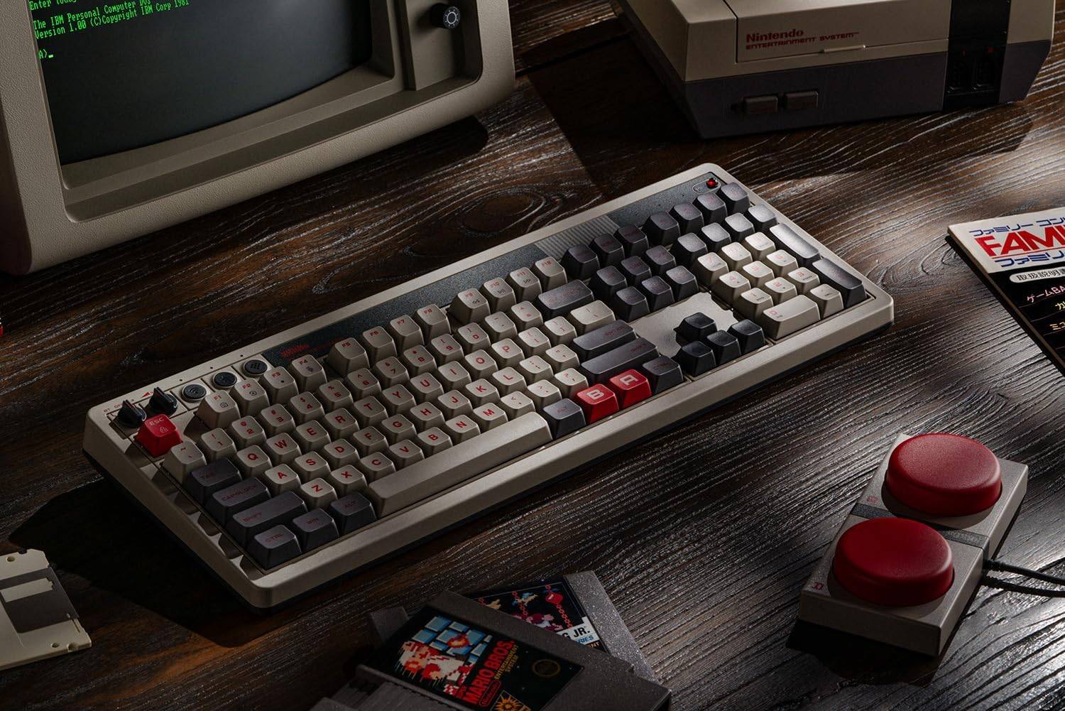 8BitDo Retro 108 Mechanical Keyboard 2.4G Bluetooth for Window ...