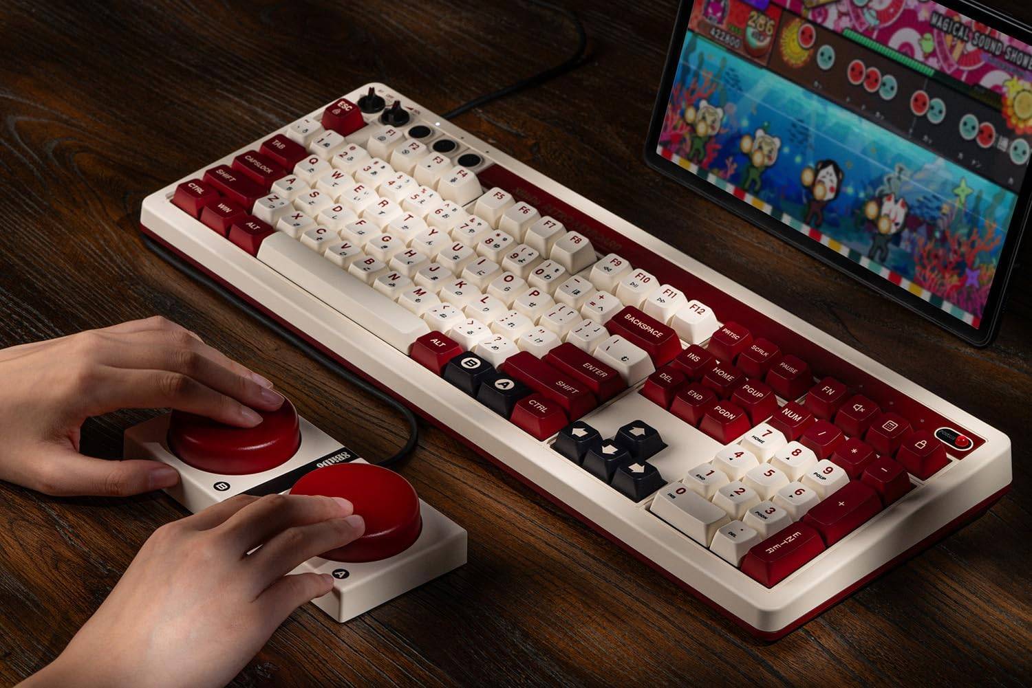 8BitDo Retro 108 Mechanical Keyboard 2.4G Bluetooth for Window ...
