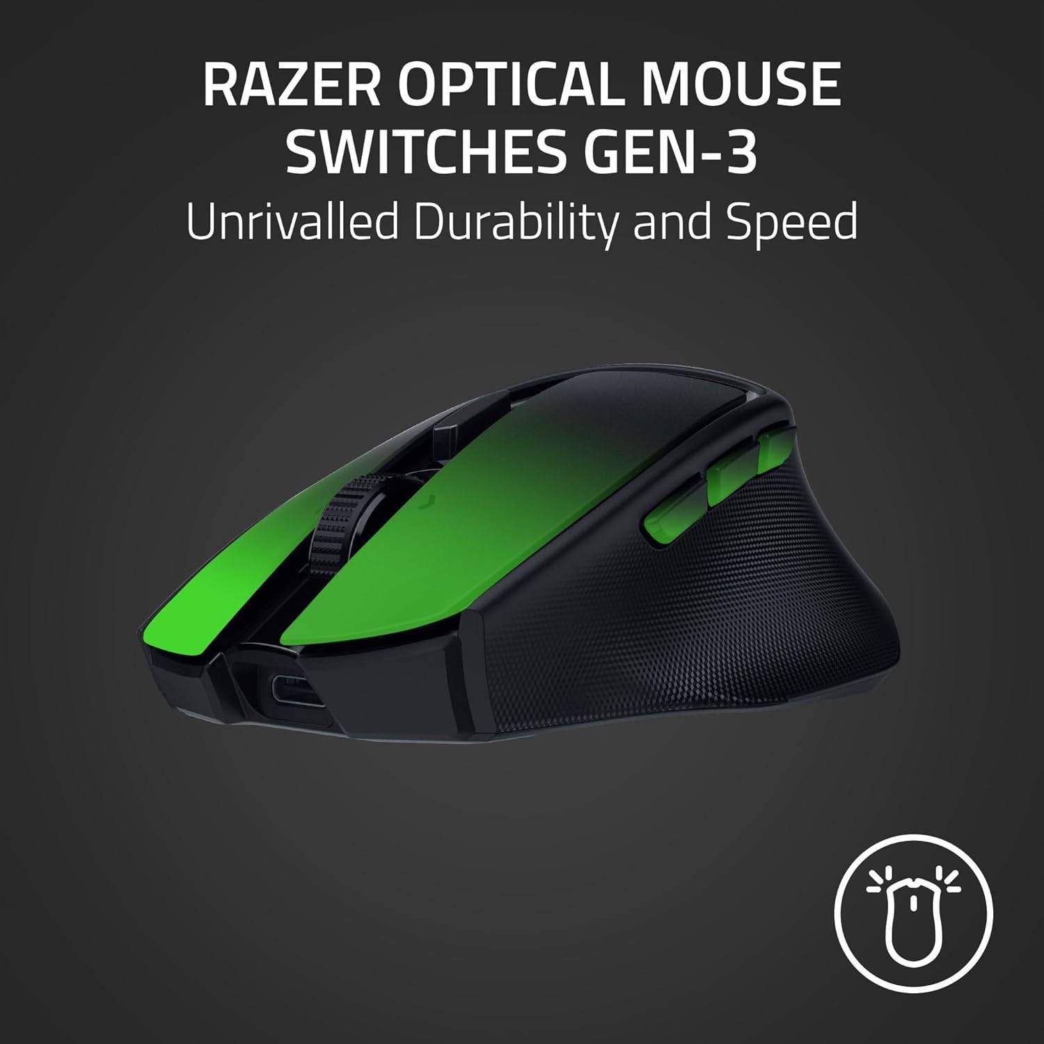 Razer Basilisk Mobile Portable Ergonomic Wireless Gaming Mouse