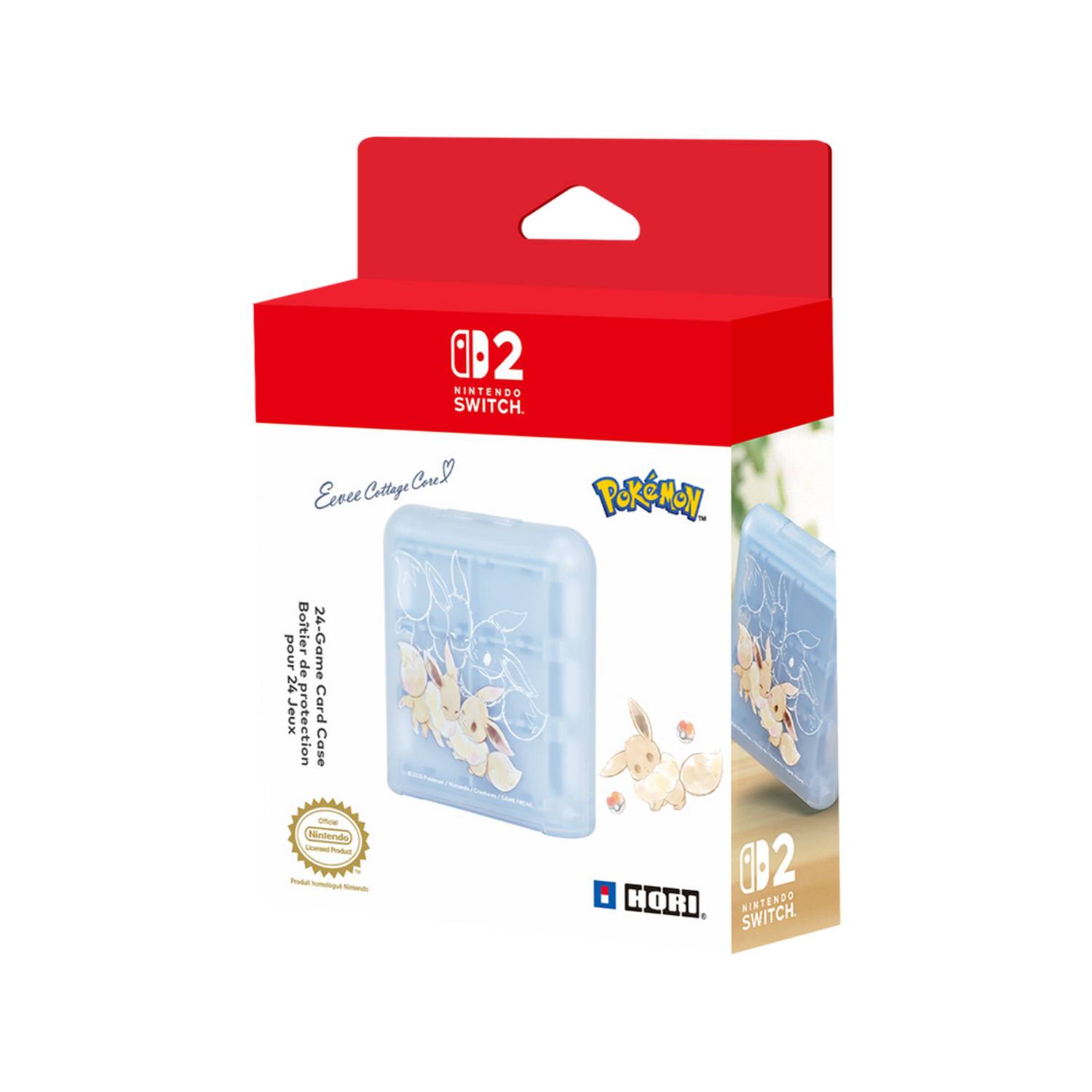 Hori 24-Game Card Case (Eevee Cottage Core) for Switch 2