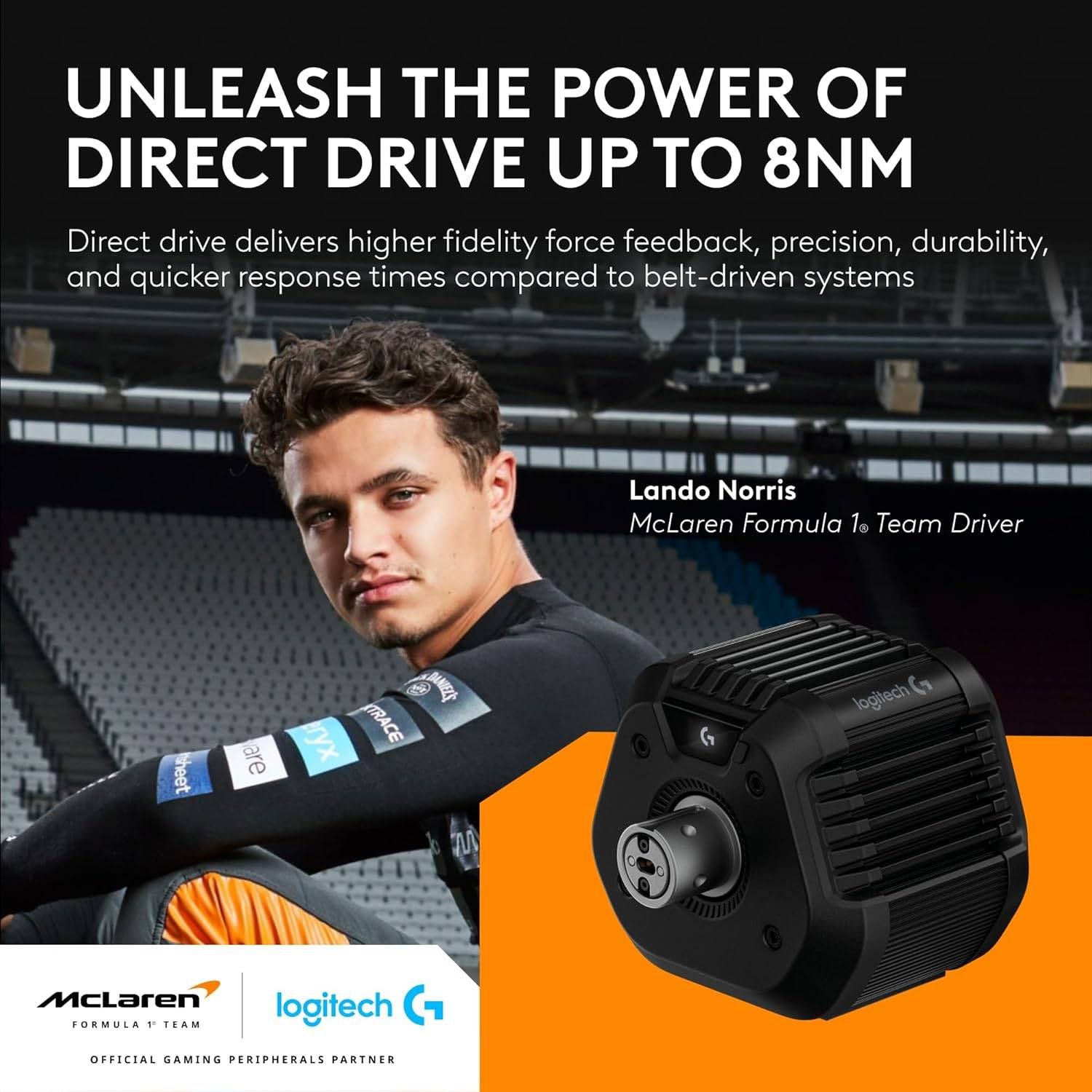 Logitech G RS50 System 8 Nm Direct Drive Base with Steering Wheel and ...