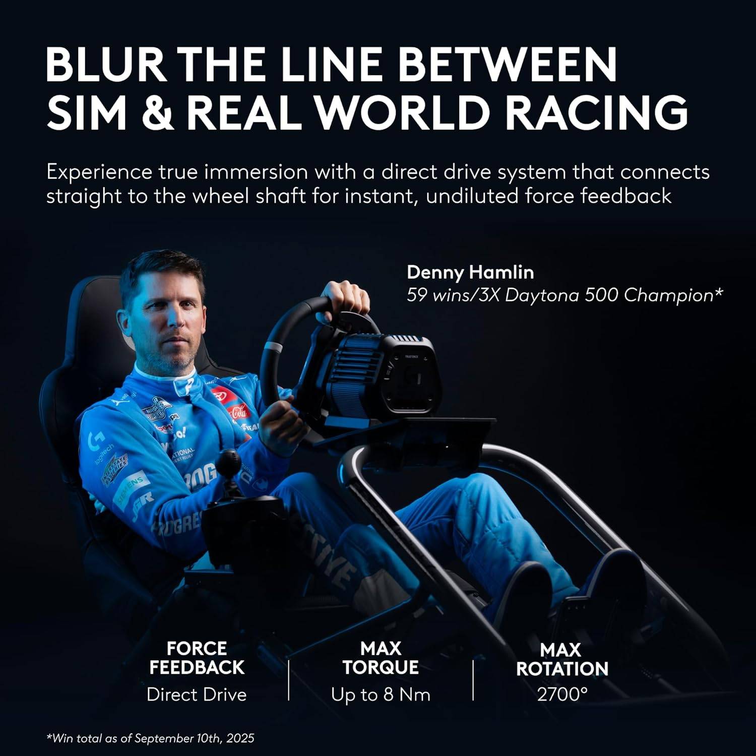Logitech G RS50 System 8 Nm Direct Drive Base with Steering Wheel and ...