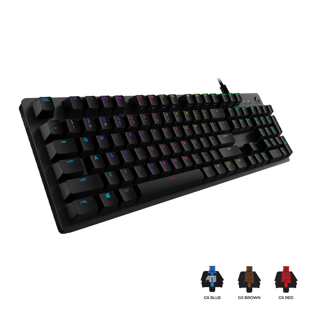 Logitech G512 Carbon RGB Gaming Keyboard + Palm Rest