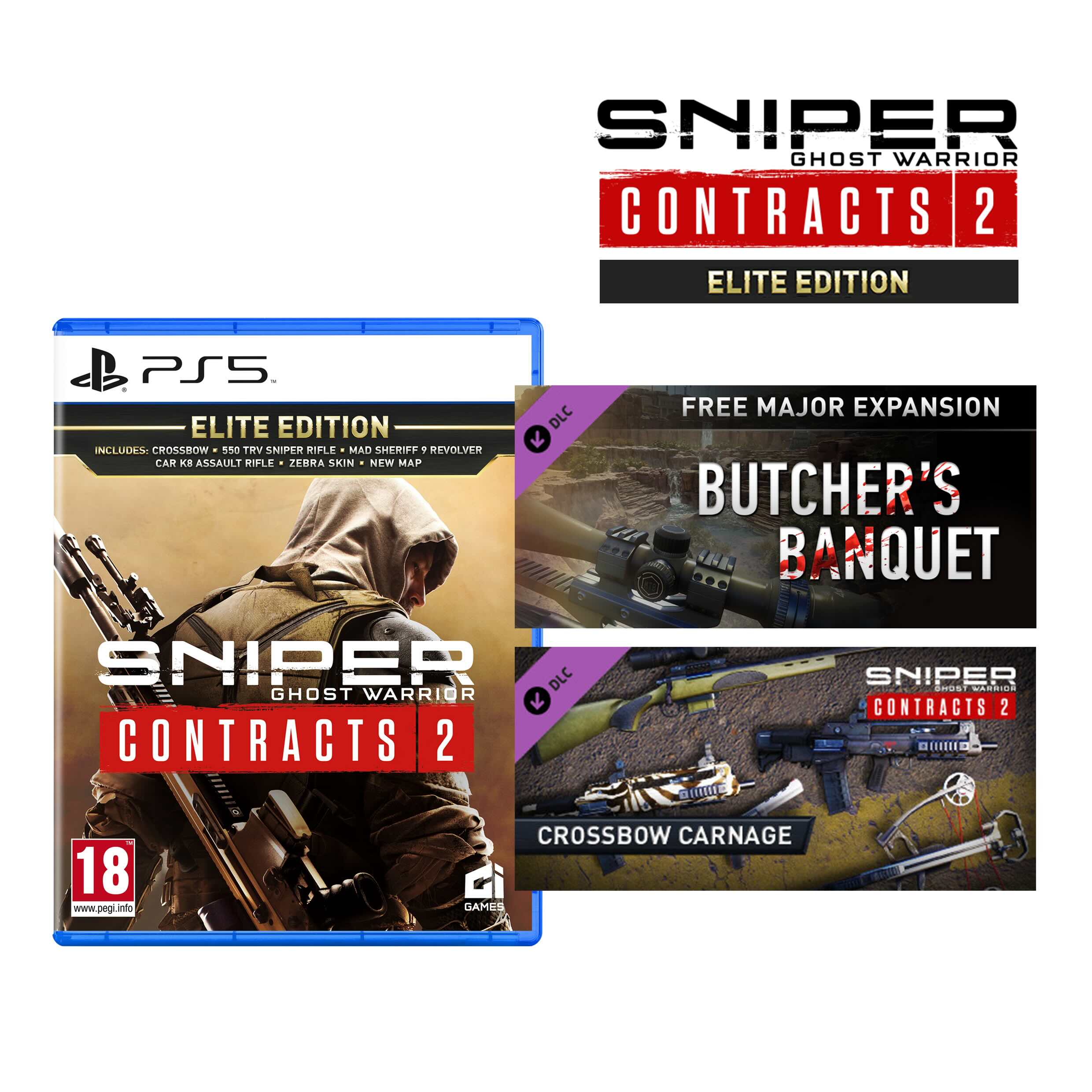 PS5 Sniper : Ghost Warrior Contracts 2 Elite Edition / 1+2 Bundle [Eng/Chi]