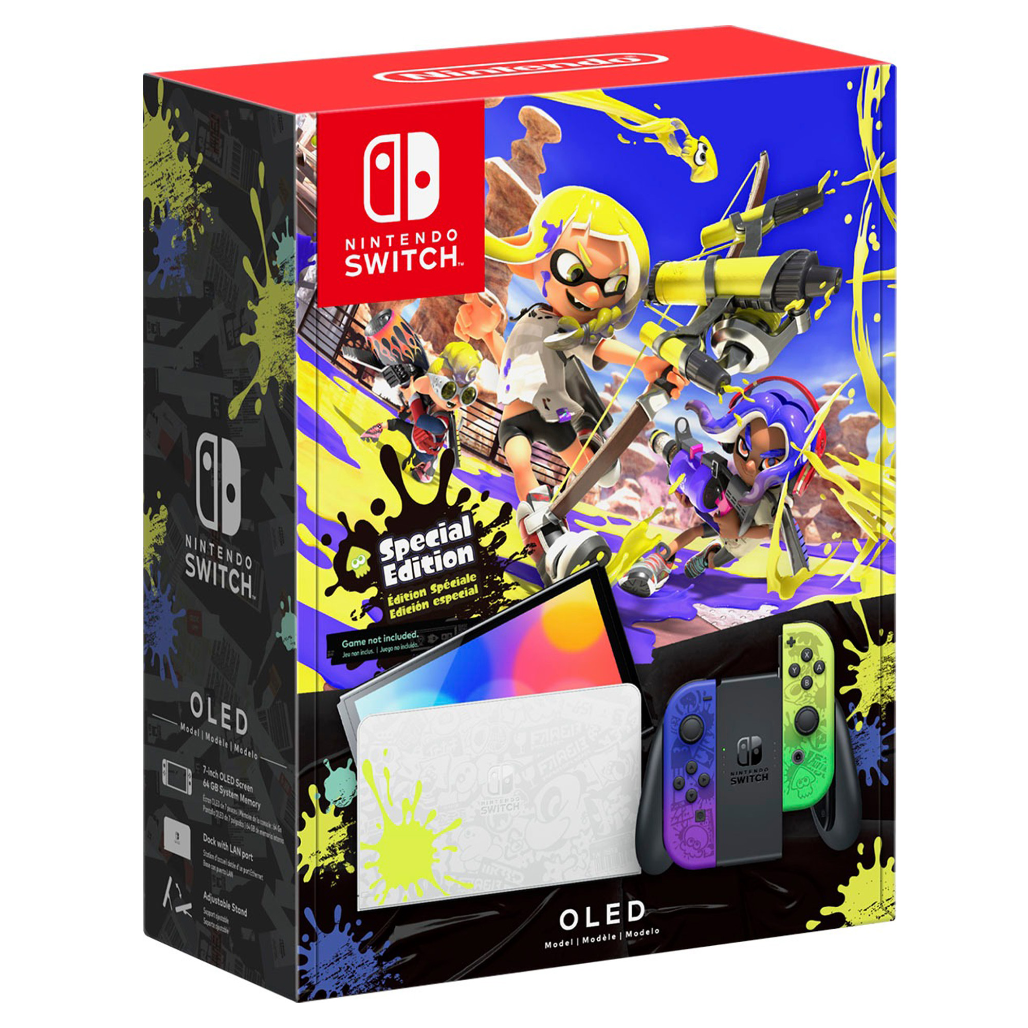 Nintendo Switch (OLED model) Splatoon 3 Special Edition Console Maxsoft ...