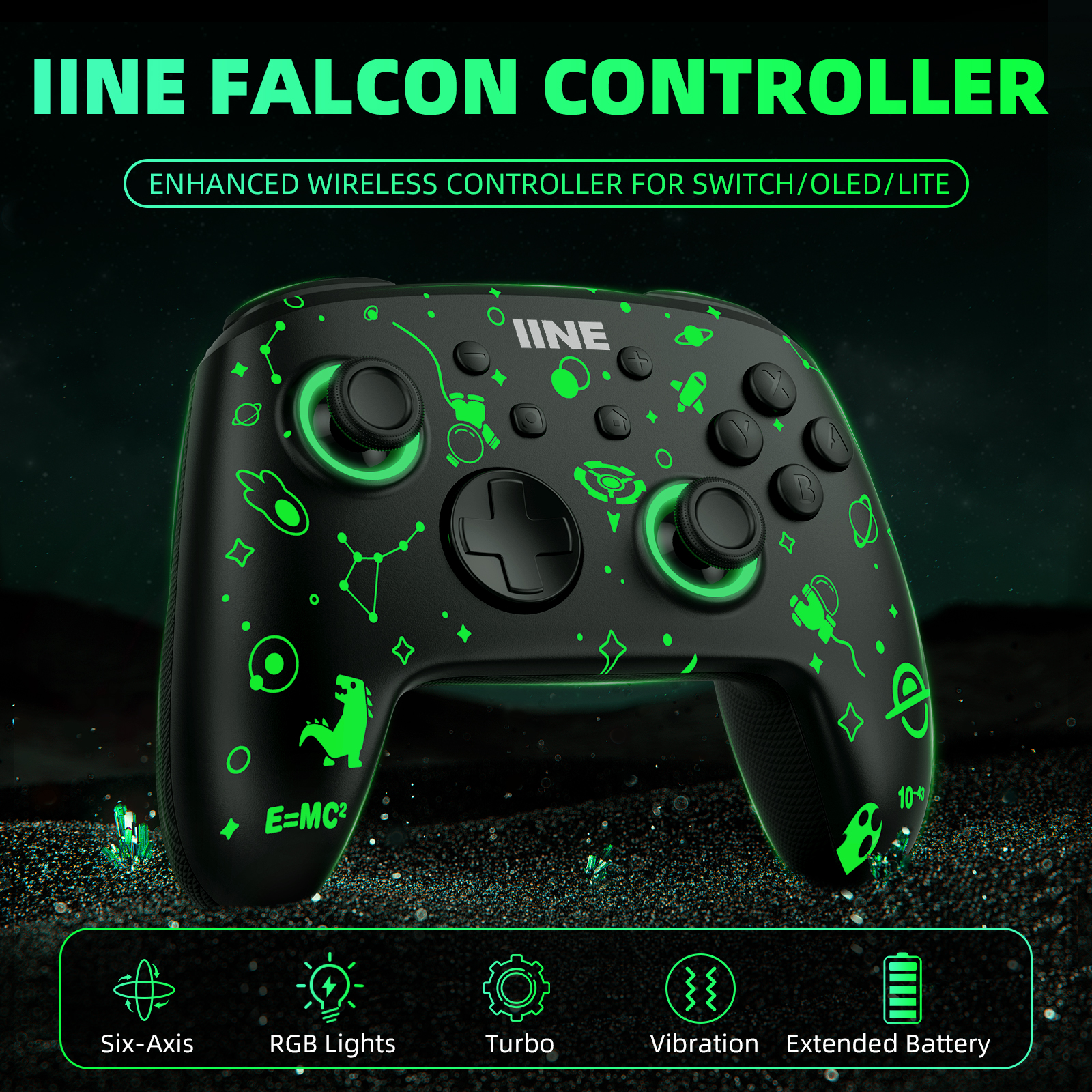 IINE L823 Falcon Wireless Controller Wake Up Support NFC for Nintendo ...