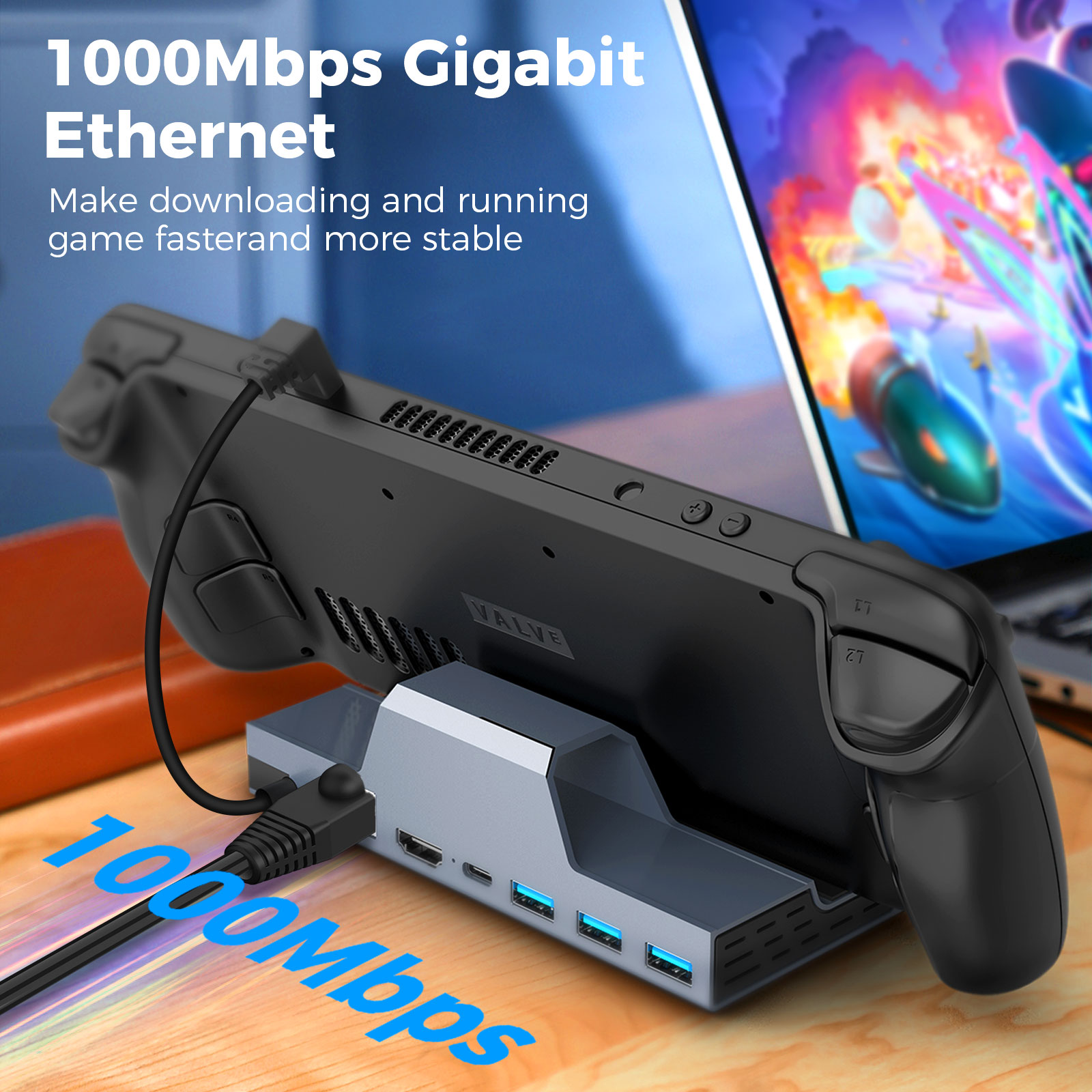 IINE L830 Aluminum Docking Station Multi-function Charging Video ...