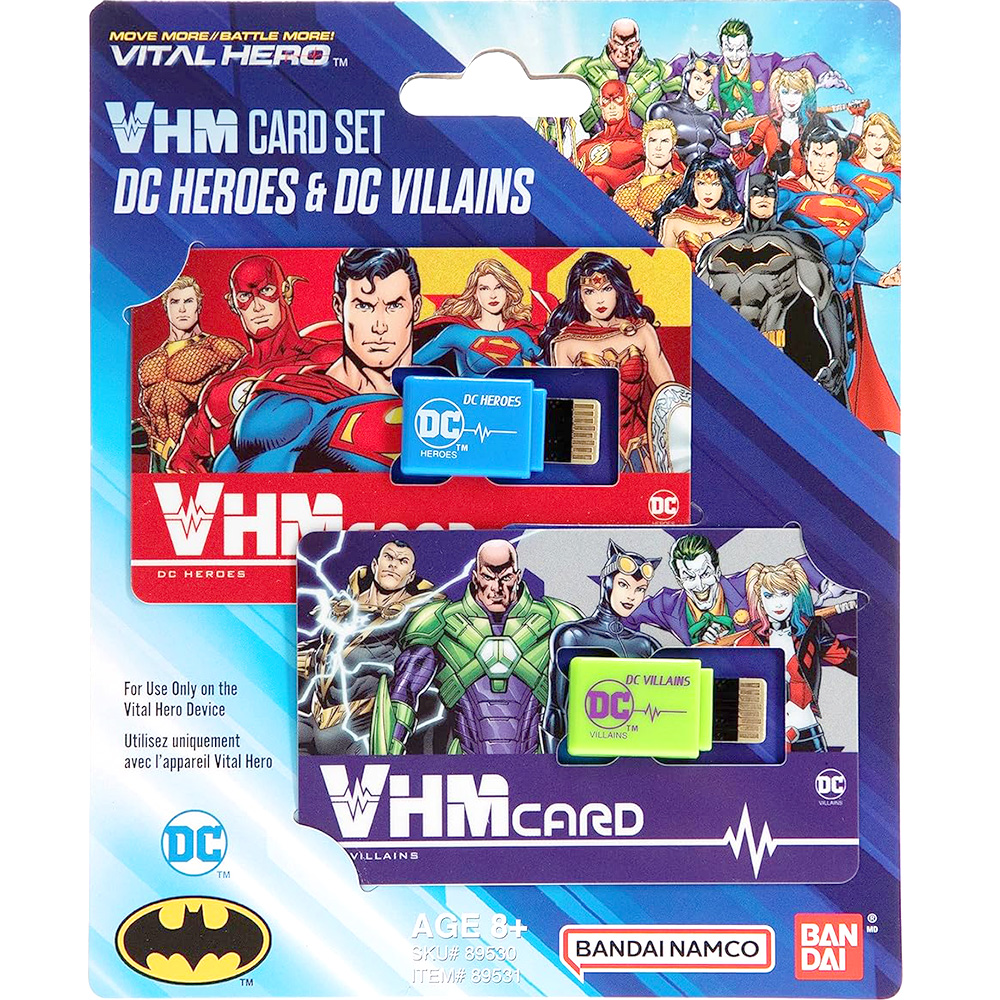 Bandai Vital Hero Memory Card Set DC Heroes & De Villains